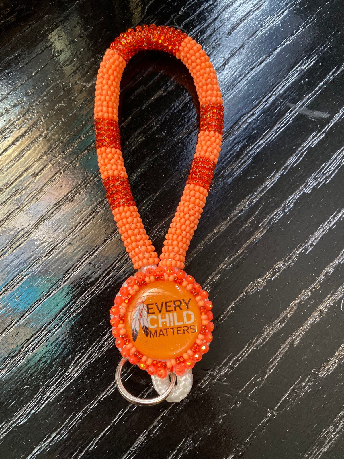 BEADED KEYCHAIN EVERY CHILD MATTERS – The Cedar Basket
